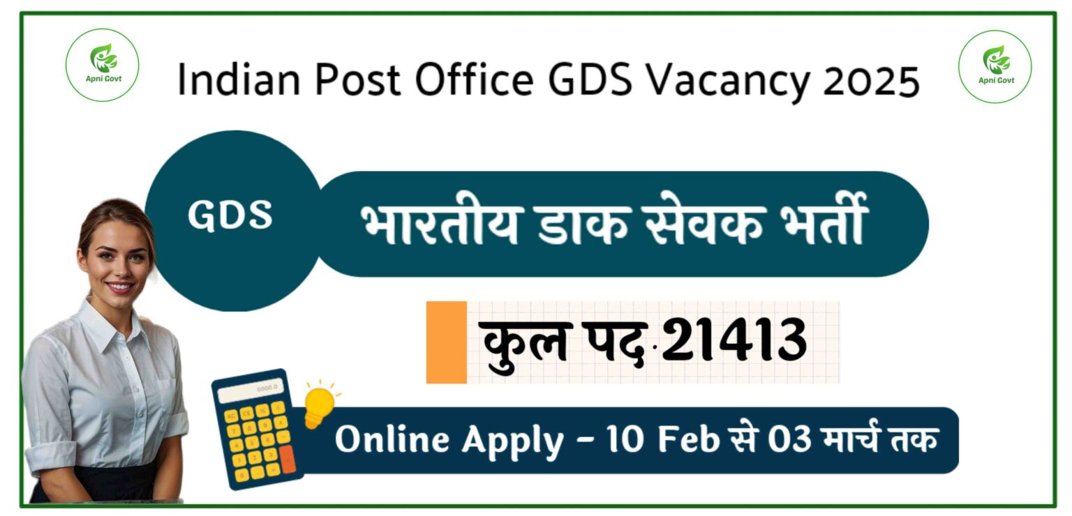 Post Office GDS Recruitment 2025 - Apply Online for 21,413